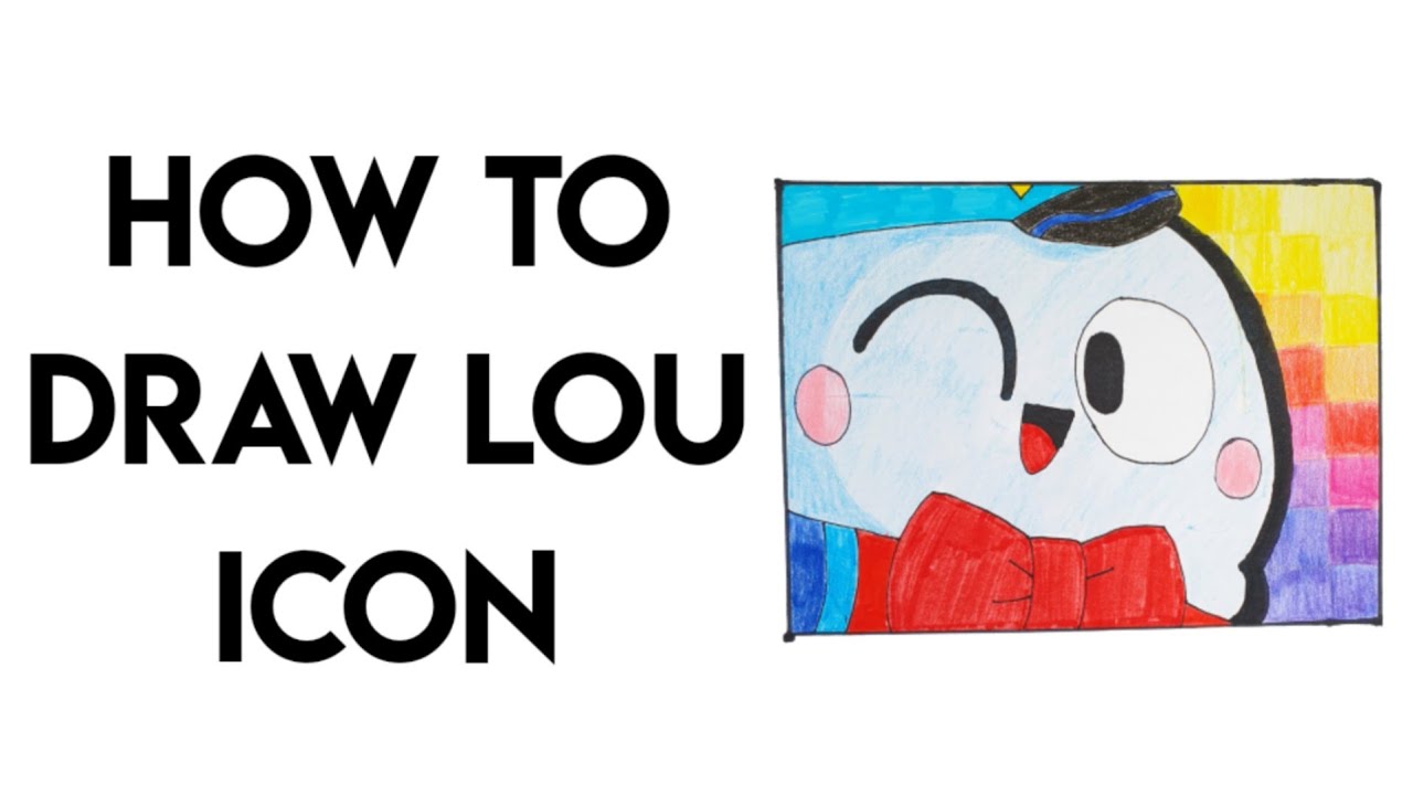 How to draw Lou Icon - Brawl Stars Step by Step - YouTube