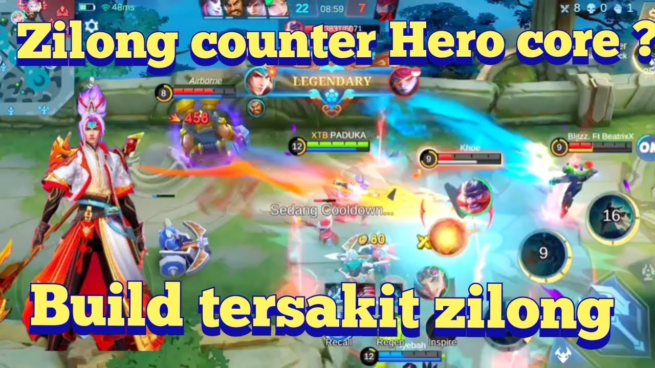 zilong counter semua Hero core || build tersakit zilong - YouTube