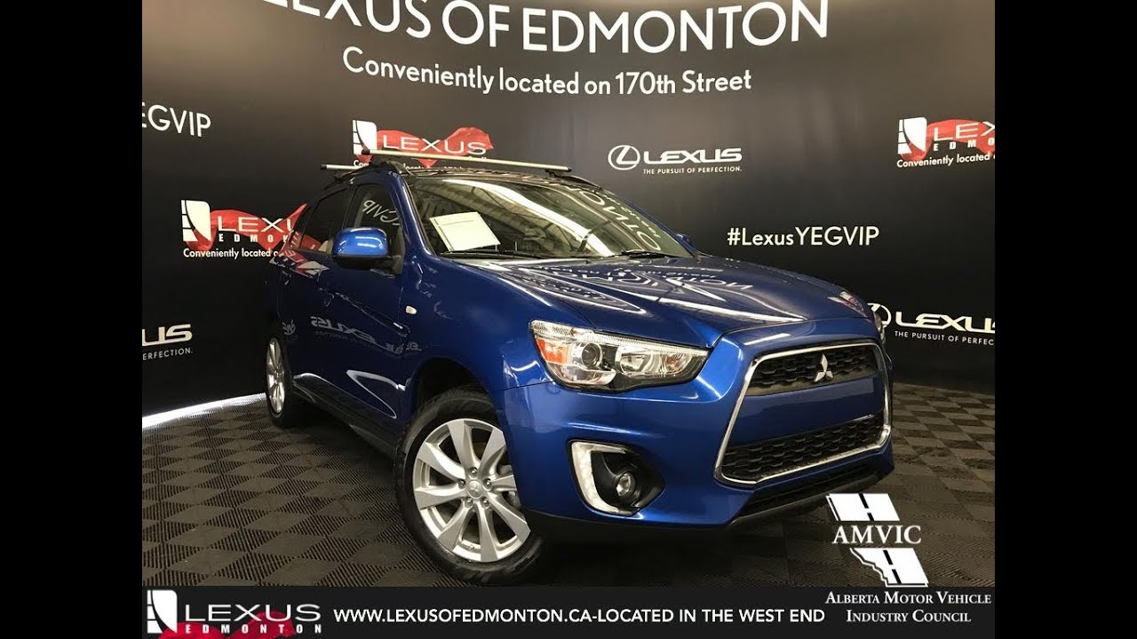 Used Blue 2015 Mitsubishi RVR GT Walkaround Review Grande Prairie ...