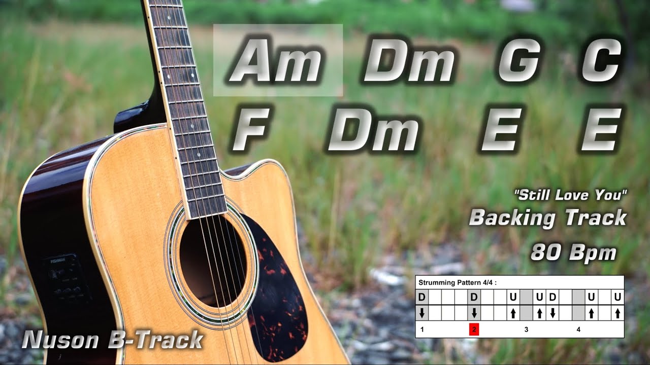 Slow Sad Acoustic Guitar Backing Track with Cajon in A Minor - YouTube