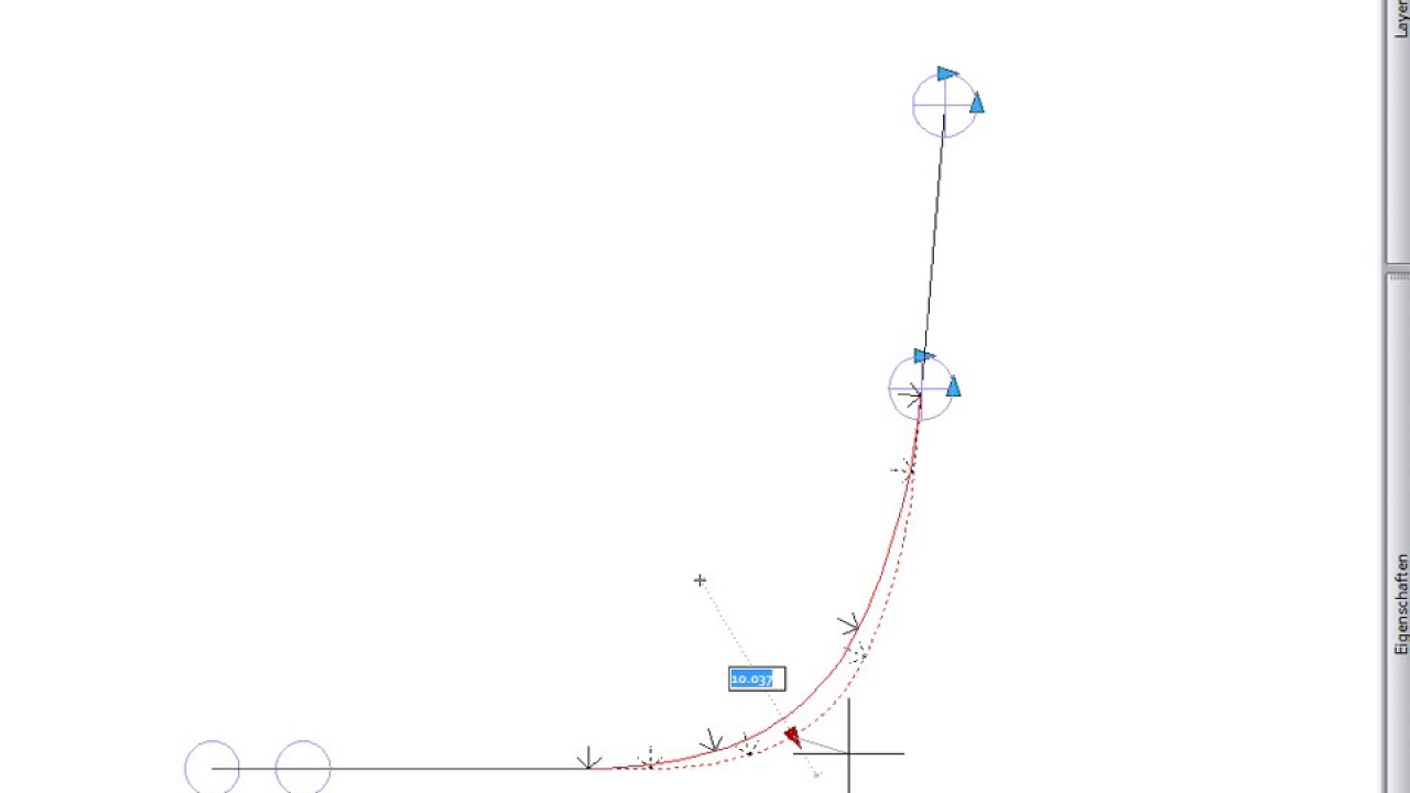 Dreiteiliger Korbbogen als dynamischer Block in AutoCAD - YouTube