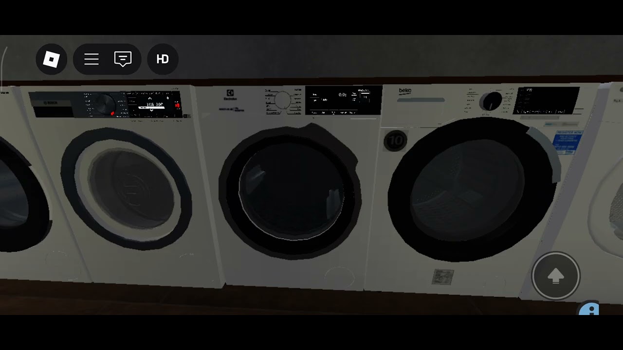 ROBLOX WASHING MACHINE BOSCH VS ELECTROLUX VS BEKO SPIN - YouTube