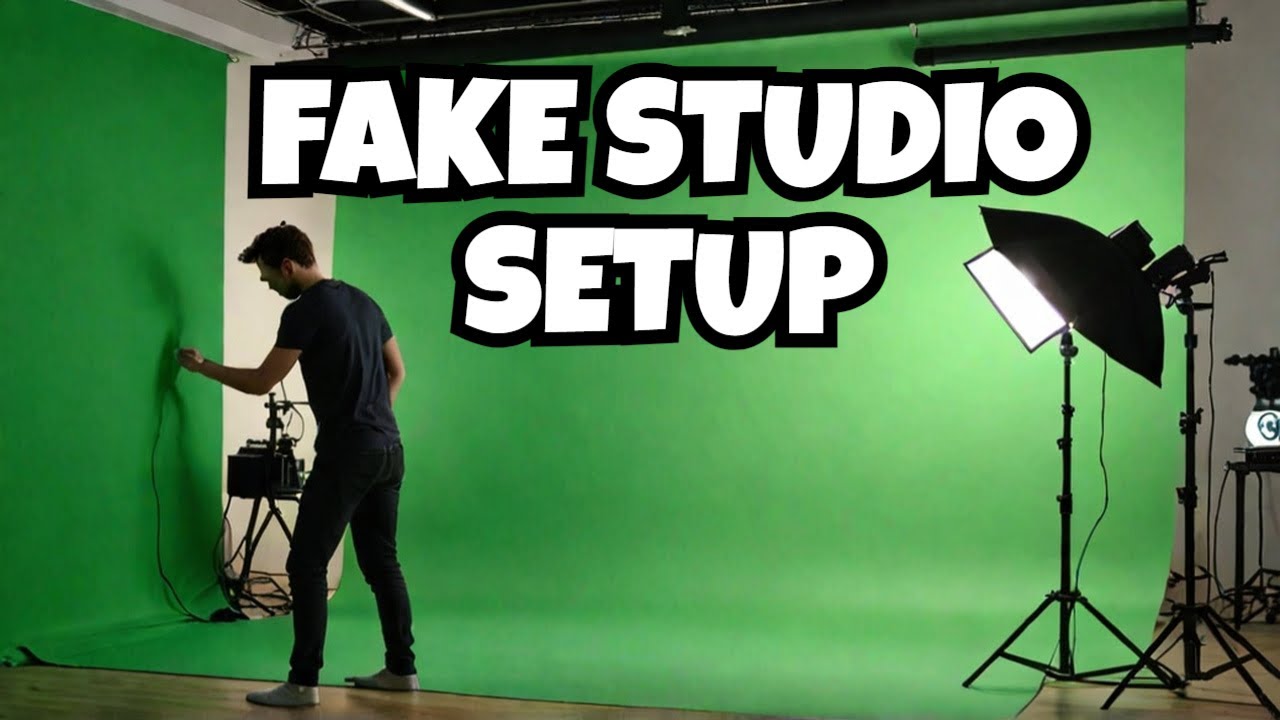 How to Create a Professional Fake YouTube Studio Background (2025 ...