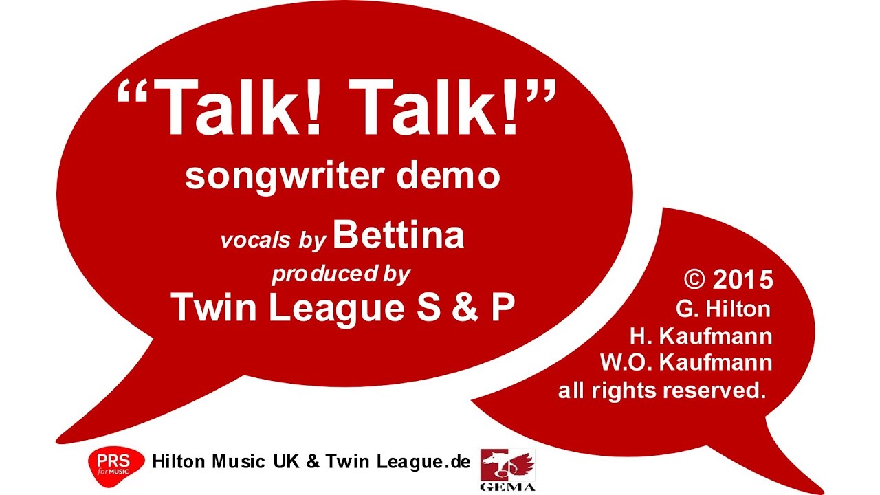(Songwriter Demo) 'TALK! TALK!' lyrics video - female fun pop song ...