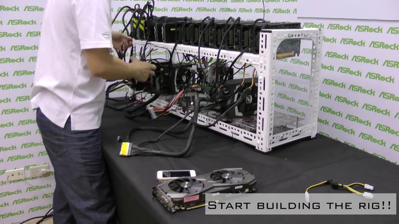 How to build a 13 GPU mining rig with ASRock H110 Pro BTC+ - YouTube