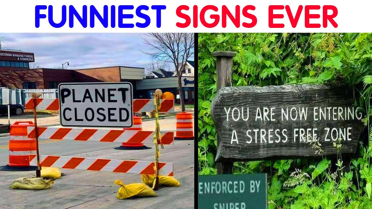 Funniest Signs Around The World #2 - YouTube