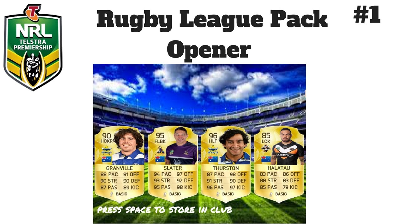 Rugby League Pack Opening 97 Rated JT !!! - YouTube
