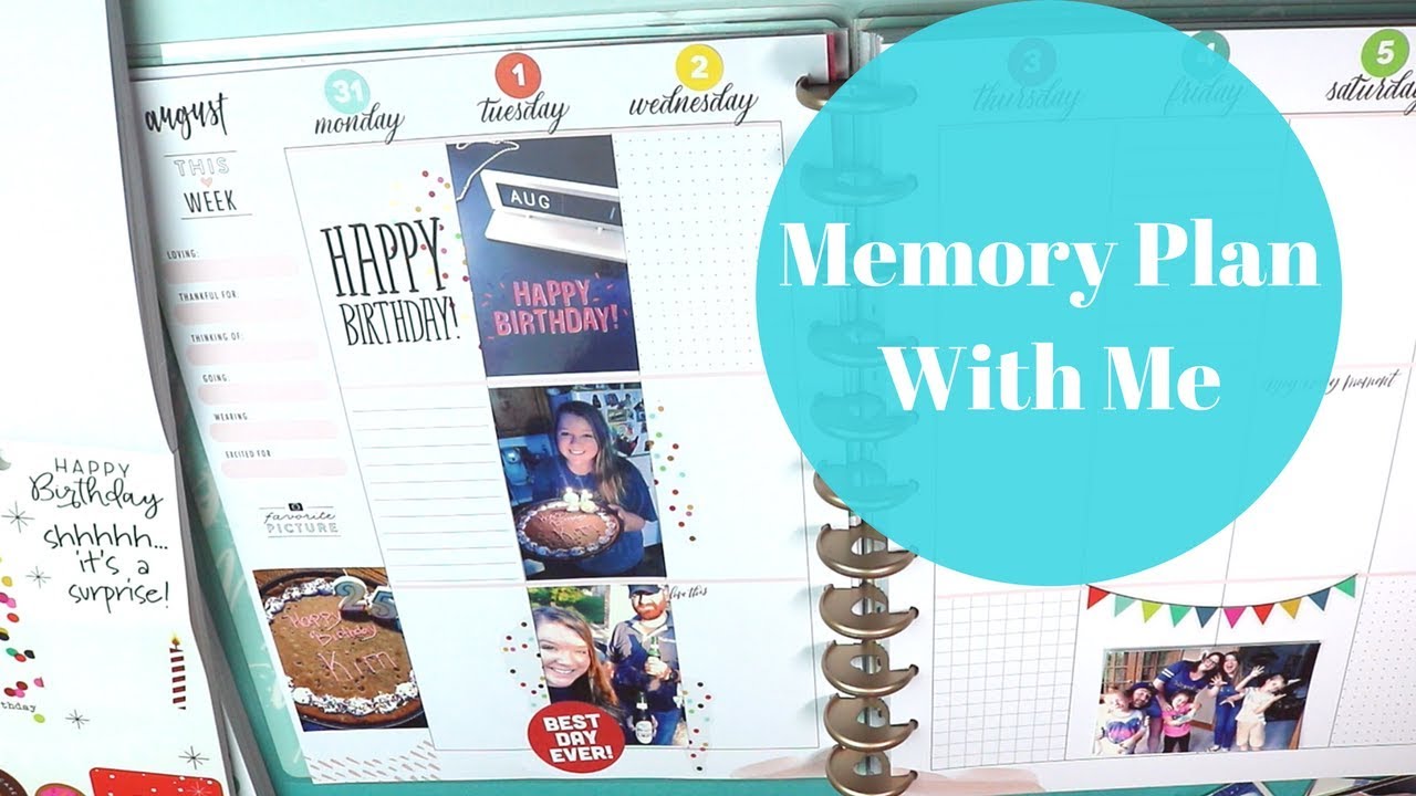Memory Plan With Me! - YouTube
