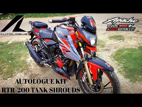 Apache 200 4v Autologue kit Tank Shrouds Installation detailed video ...