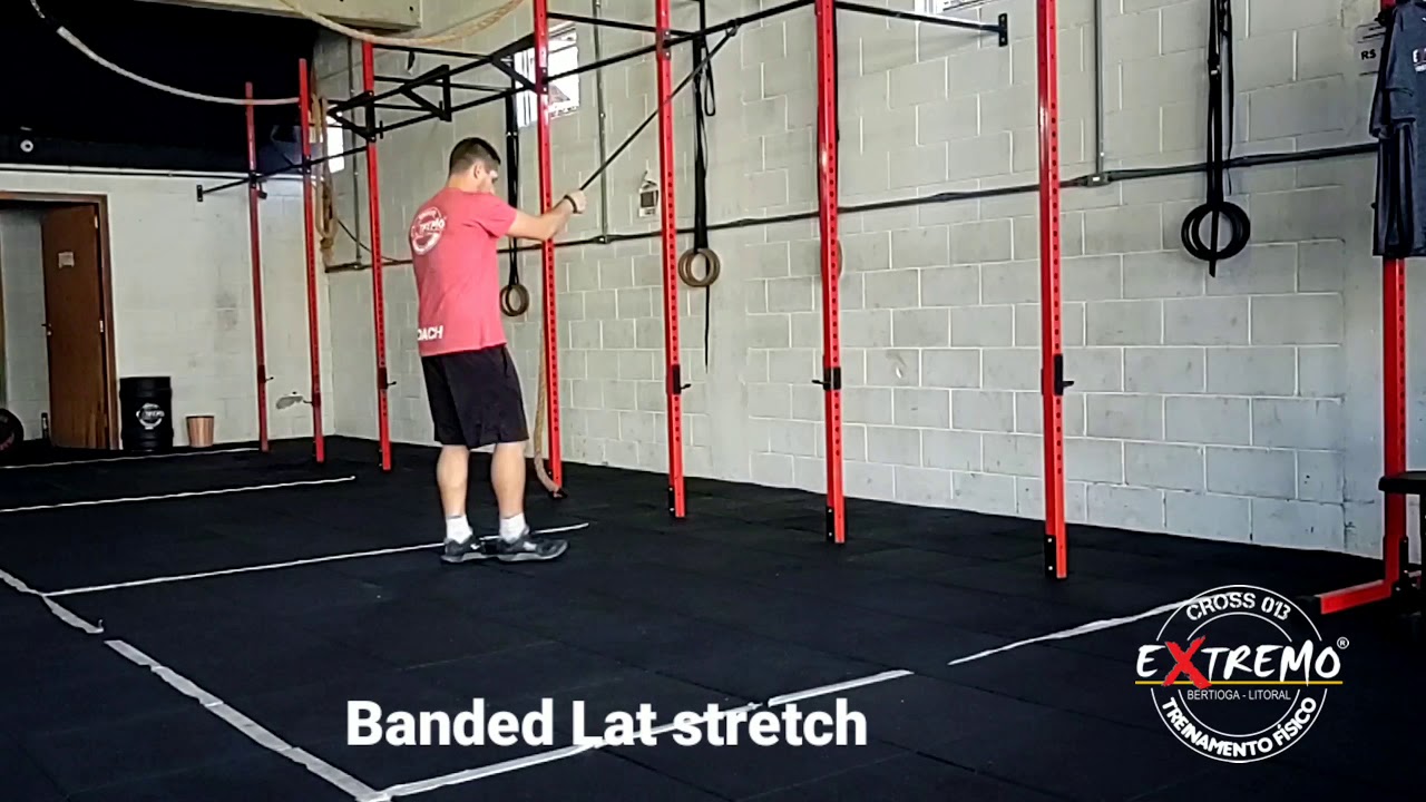 Banded Lat stretch - Mobility - YouTube