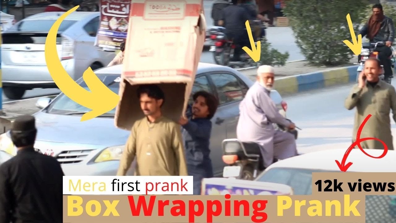Box Wrapping People Prank || Prank IN Pakistan || Barkat Prank - YouTube