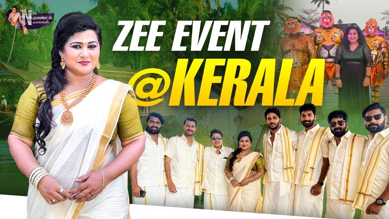 Zee Event at Kerala || Zee Telugu Tv Show Event || Mehaboob || Naveena ...
