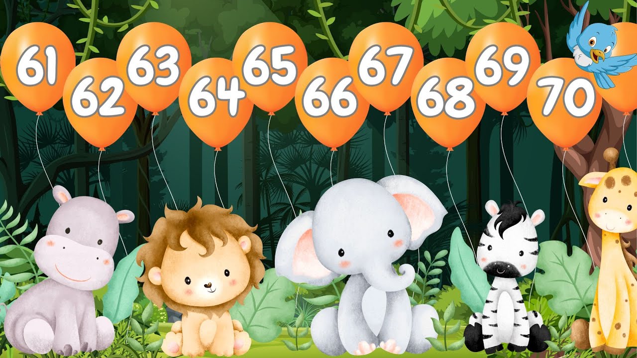 Counting 61 to 70 | Counting and Number Names for Kids | Video for Kids ...