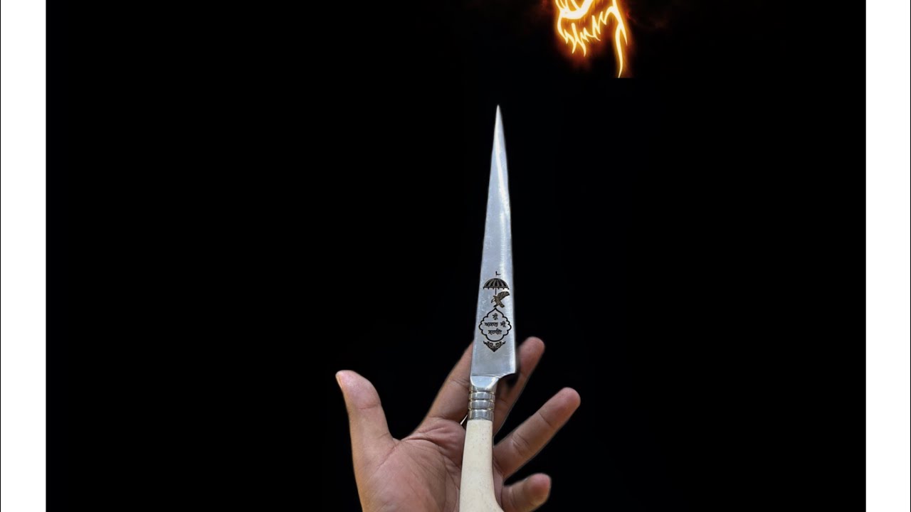SMALL KIRPAN SILVER AND HANDMADE WORK @Warriorshastar - YouTube