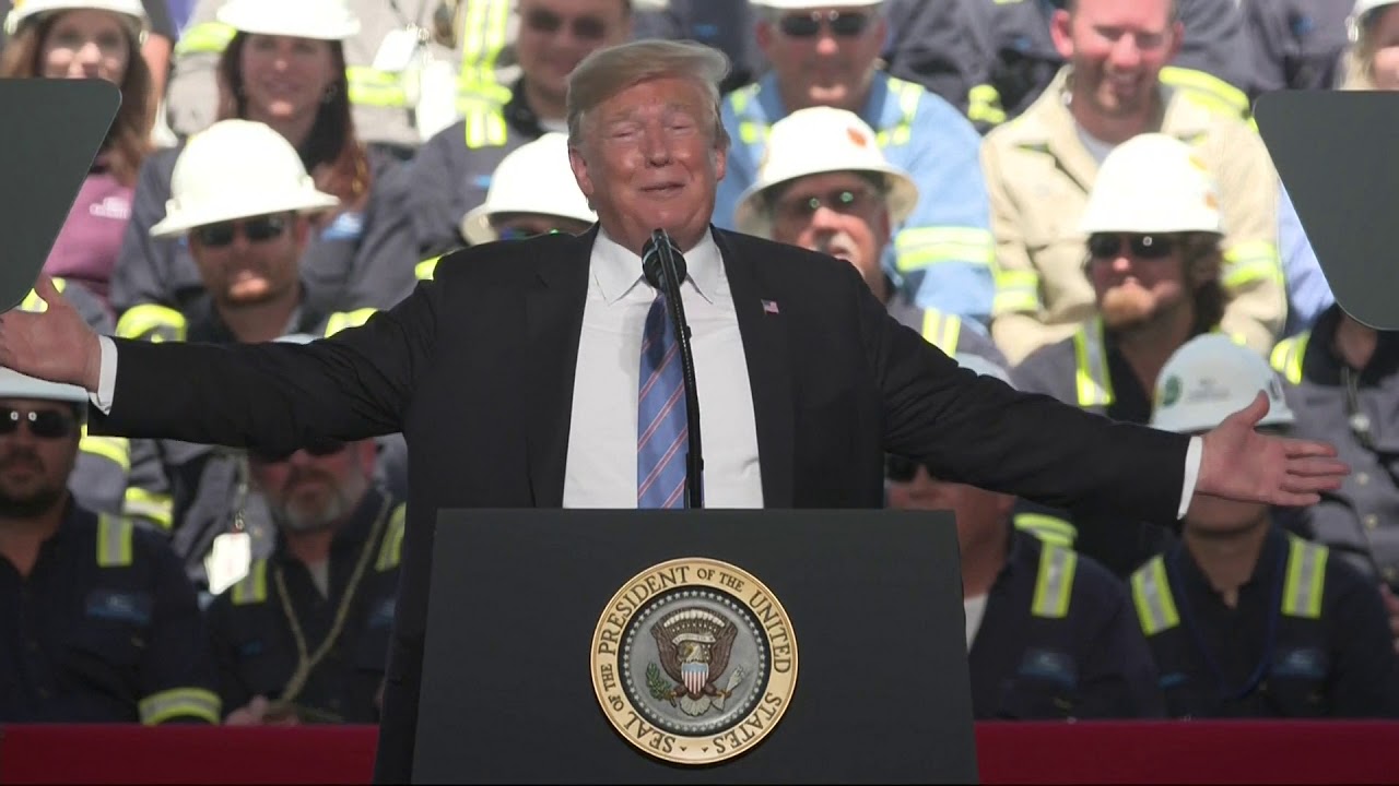 Trump Highlights Liquefied Natural Gas Exports in Louisiana - YouTube