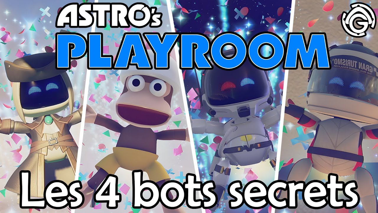 Astro's Playroom - Les 4 bots cachés du DLC - YouTube