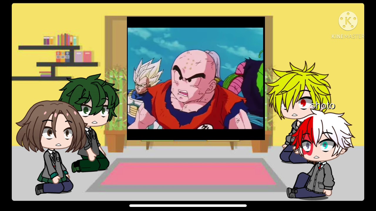 Mha reacts to gohan vs cell part 2 - YouTube