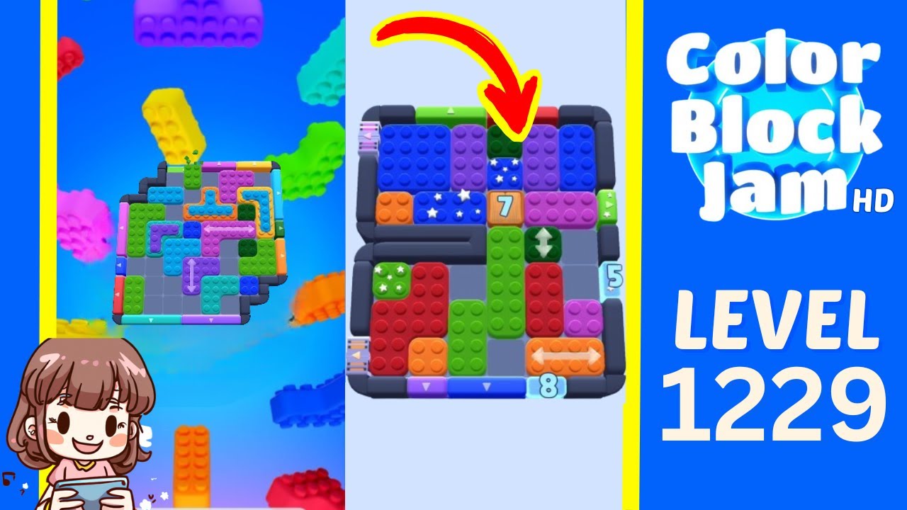 Color Block Jam Level 552 (1229) Solution Walkthrough - YouTube