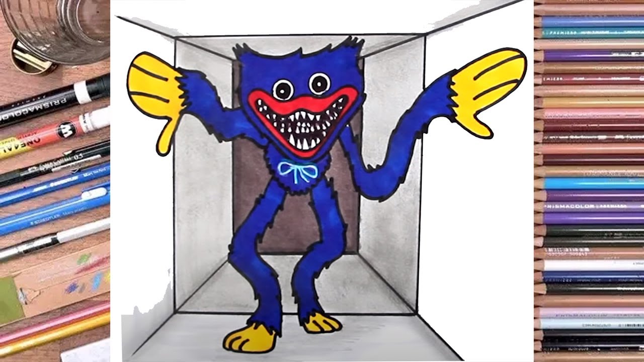 How to draw HUGGY WUGGY Chasing Me | Poppy Playtime Game | FNF - YouTube