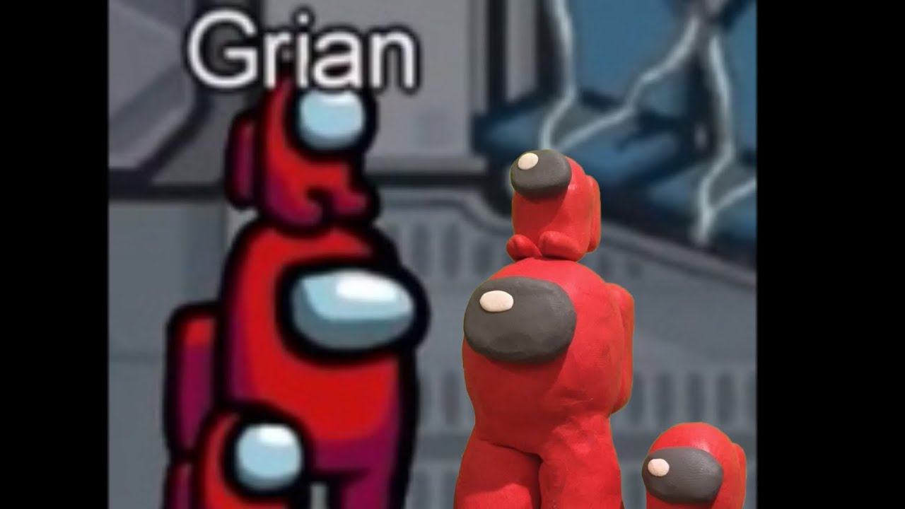 Grian introduces his children in among us | stop motion animation - YouTube