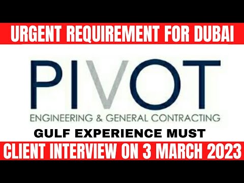 || PIVOT || COMPANY NEXT CLINT INTERVIEW ON | 3 | MARCH 2023 FOR DUBAI ...