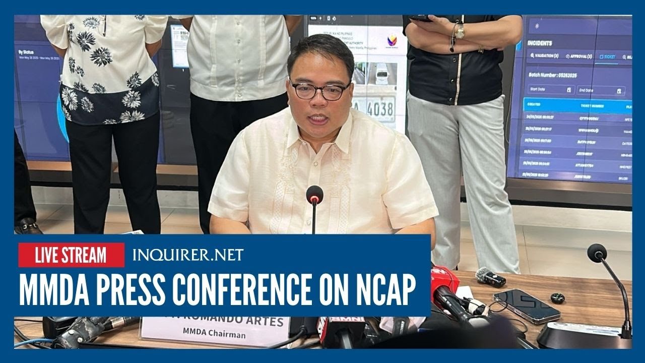 LIVE: MMDA holds press conference on NCAP | May 26 - YouTube