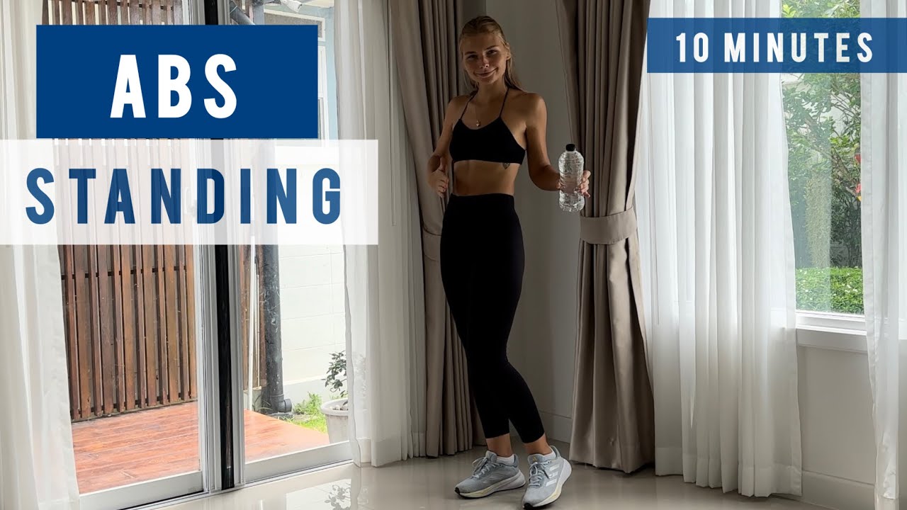 ABS STANDING. Strong core. Workout with 1L bottle. - YouTube