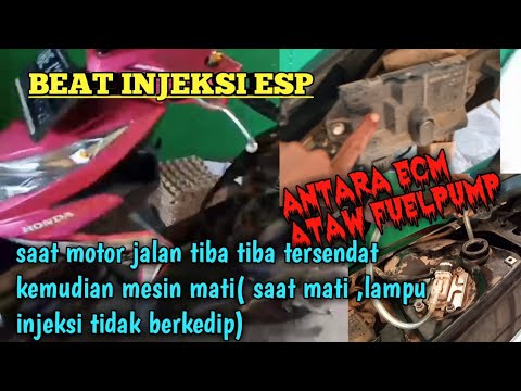 HONDA BEAT INJEKSI SAAT JALAN TERSENDAT ,TIBA TIBA MESIN MATI - YouTube