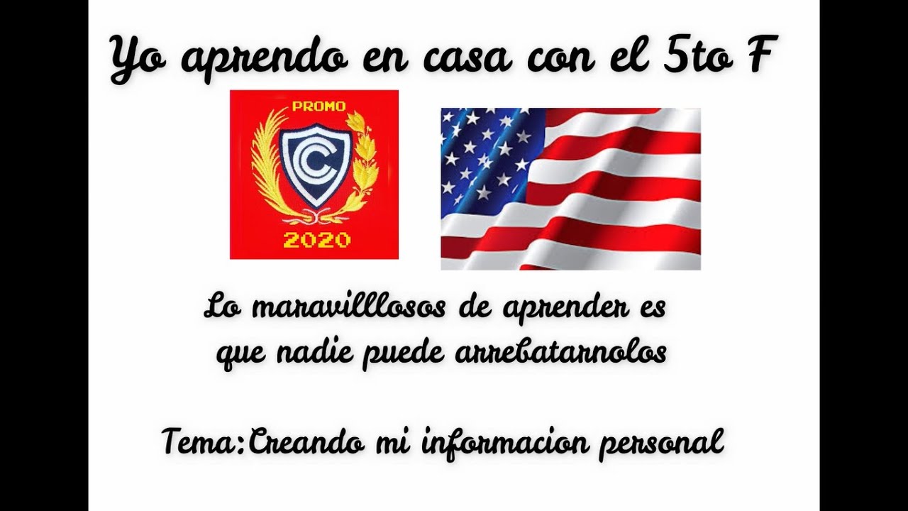 Como hacer un Personal Information (información personal) - YouTube