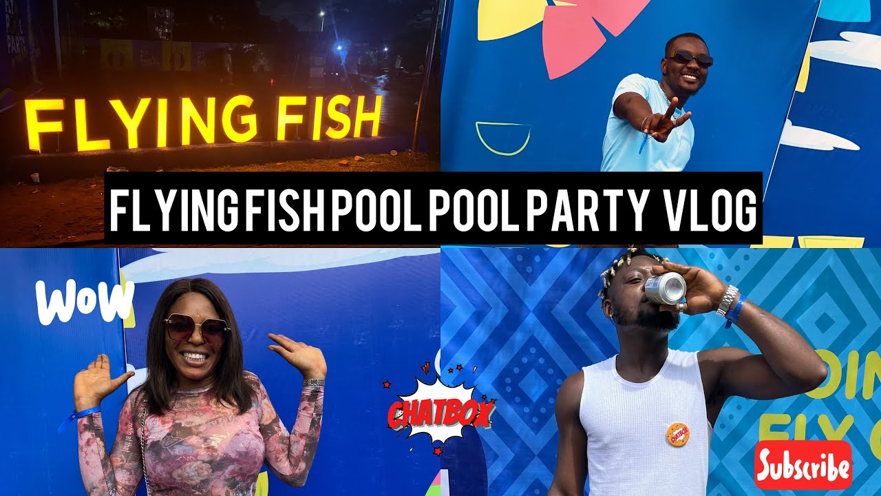 Flying fish Pool party Vlog - YouTube