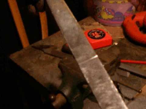 Forming A Quality Blade for a home made knife - YouTube