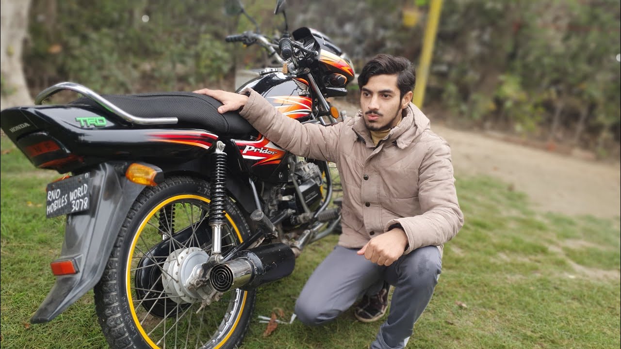 the amazingly modified honda pridor.must watch.mazay dar bike ban gya ...