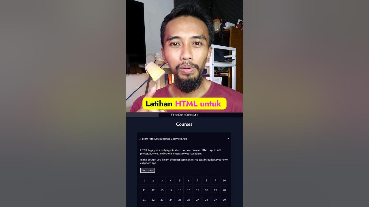 Belajar HTML Pemula Latihan Pertama #coding #html #html5 - YouTube