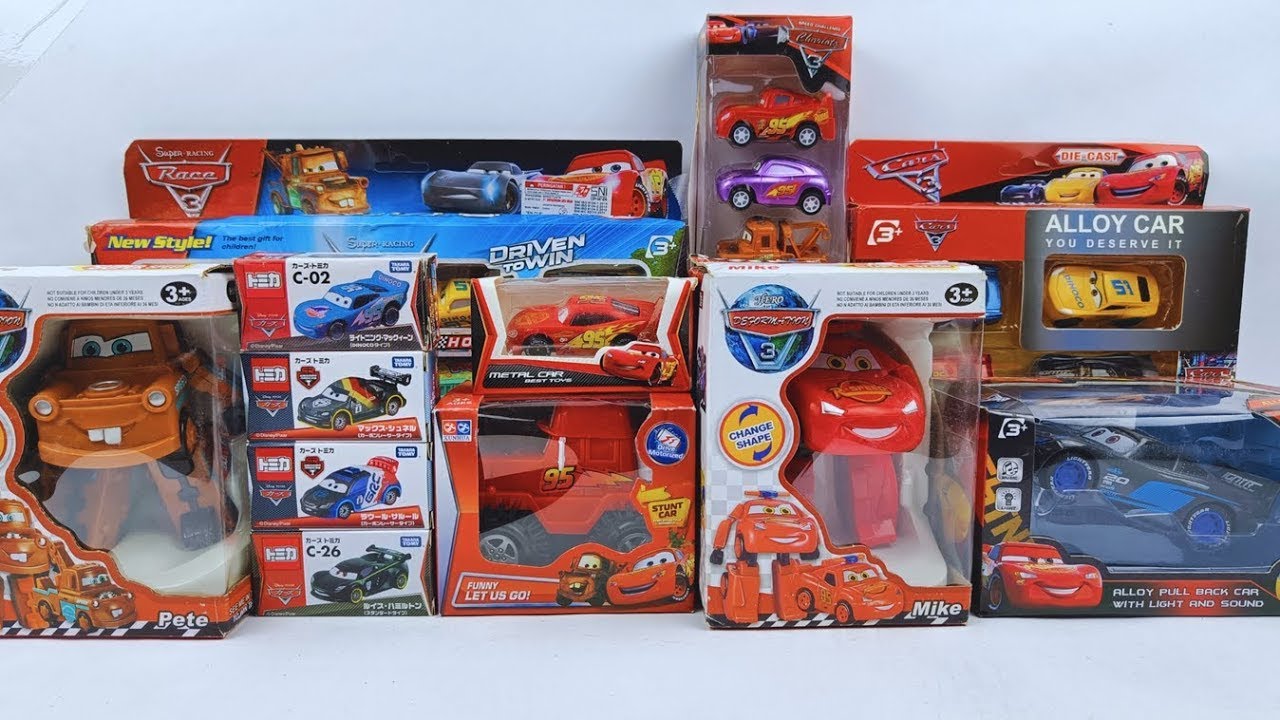 Disney Pixar Cars Unboxing Review | Lightning McQueen, Selly, Meck ...