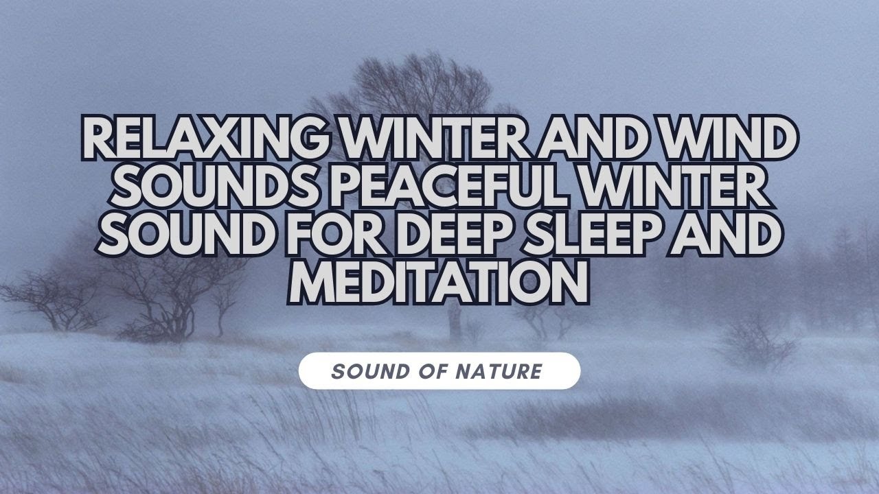 RELAXING MUSIC Winter and storm Sounds Peaceful Winter Sound For DEEP ...