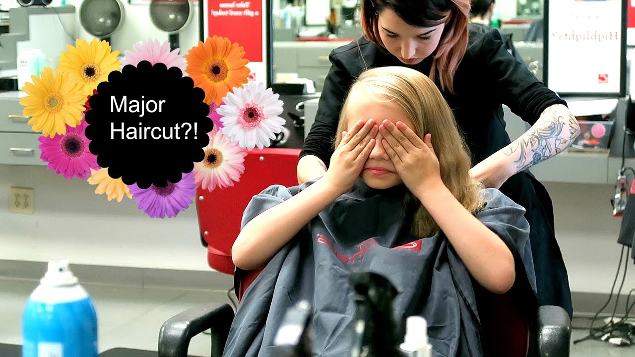 GIRL GETS MAJOR HAIRCUT! - YouTube