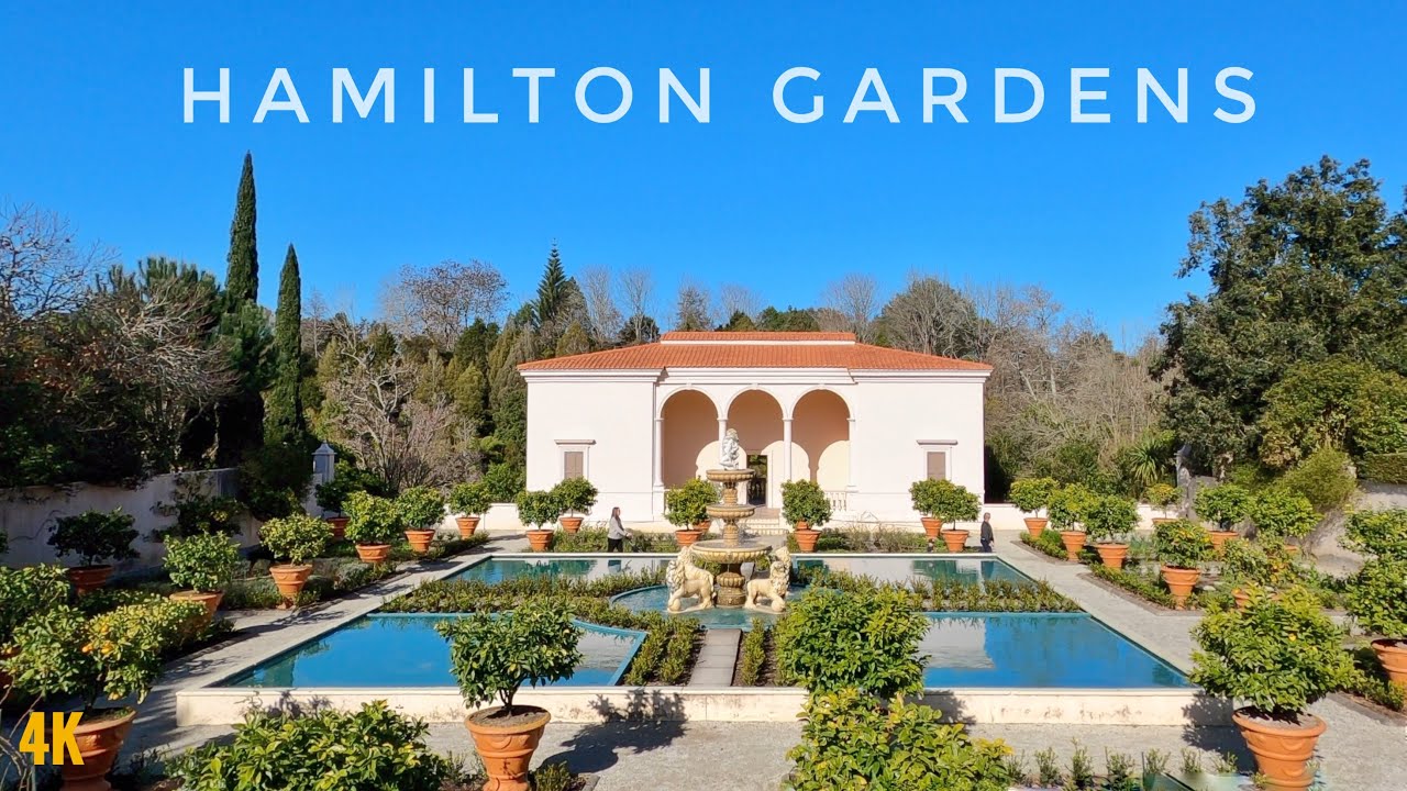 Hamilton Gardens New Zealand Walking Tour 4K | Hamilton Driving Tour | Hamilton Waikato New ...