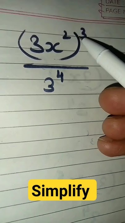 How to simplify problem related exponent #simplify #exponents #exponential #maths #reasoning # ...