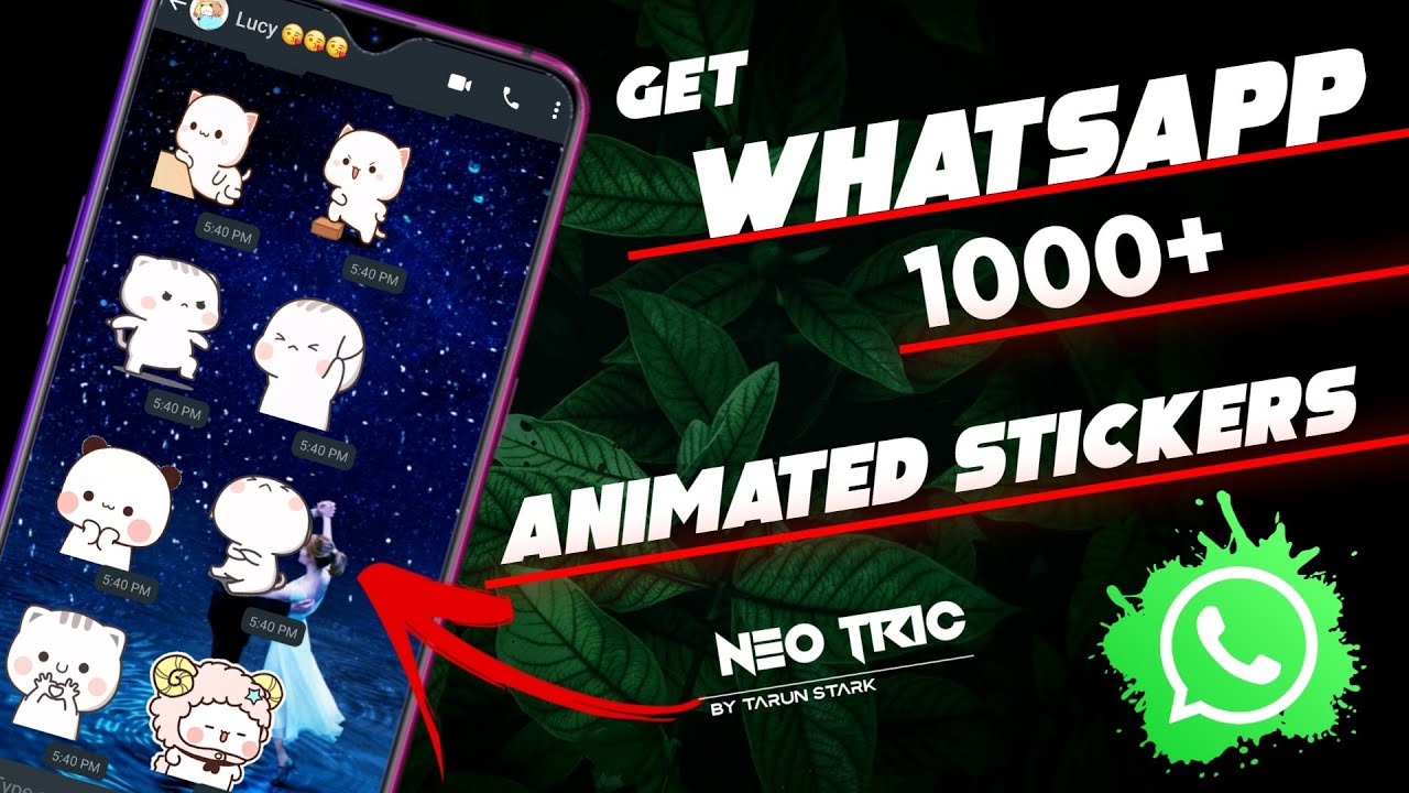 GET 1000+ WHATSAPP CUTE ANIMATED STICKERS 2022 | WHATSAPP ANIMATED ...