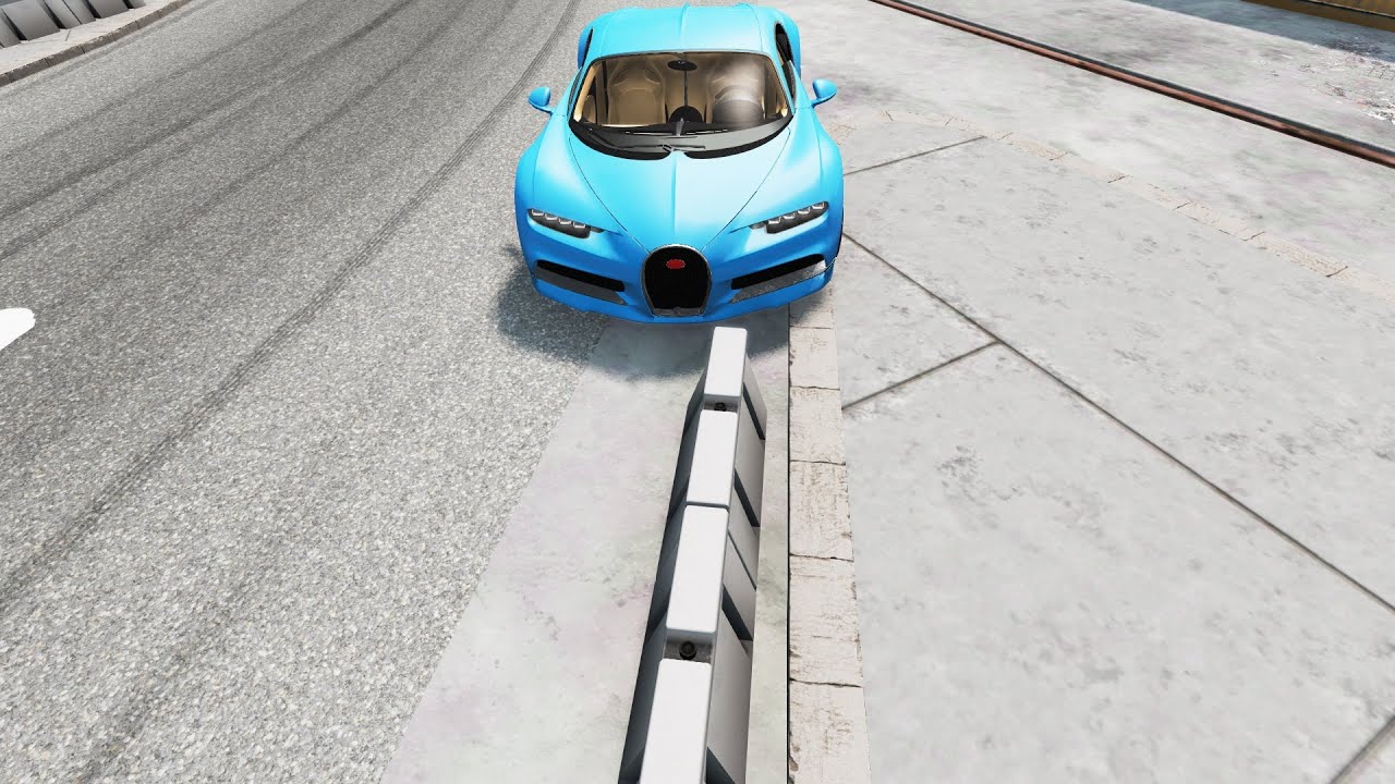 Cars vs Guardrail - BeamNG.Drive #29 - YouTube