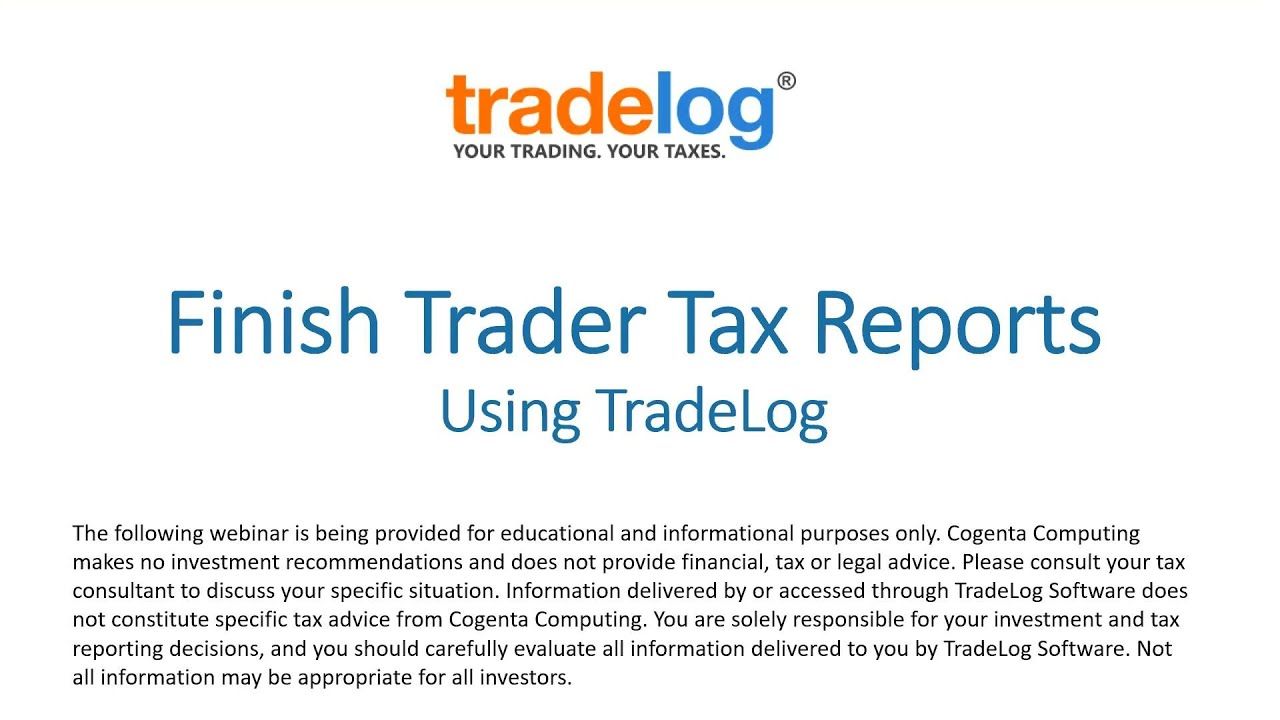 Finishing Trader Taxes with TradeLog 2020 - Form 8949 - YouTube