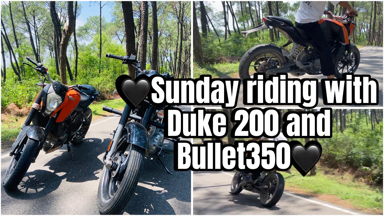 Sunday riding with Duke 200\ VS /Bullet 350 👻☠️full enjoy 😉 - YouTube
