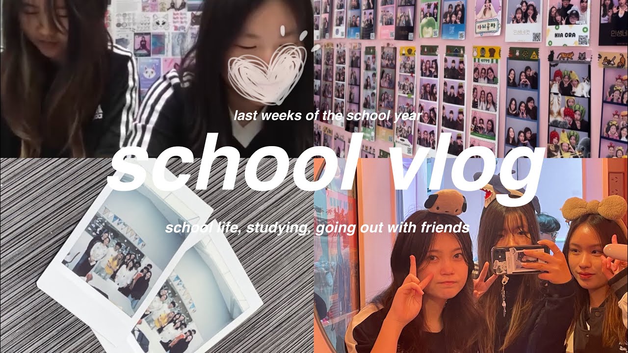 school vlog | school life, studying, going out with friends 💭 - YouTube