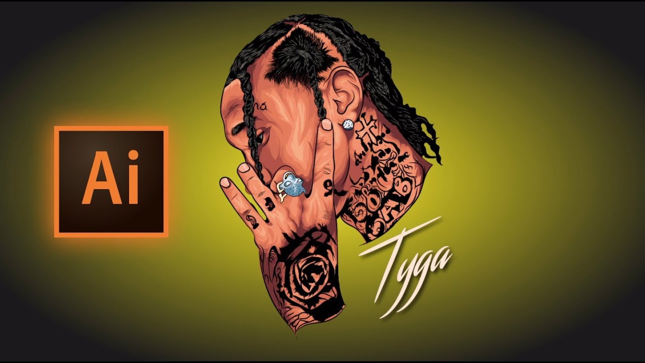 Tyga - Vector Design (Speed Art) - YouTube
