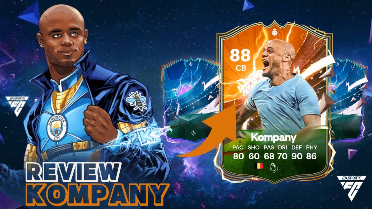 O MELHOR DO JOGO!🔥REVIEW VICENT KOMPANY 88 HERO | EAFC 24 - YouTube