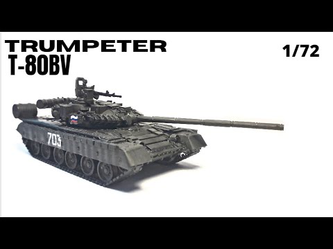 Trumpeter T-80BV 1/72 | Final Review - YouTube