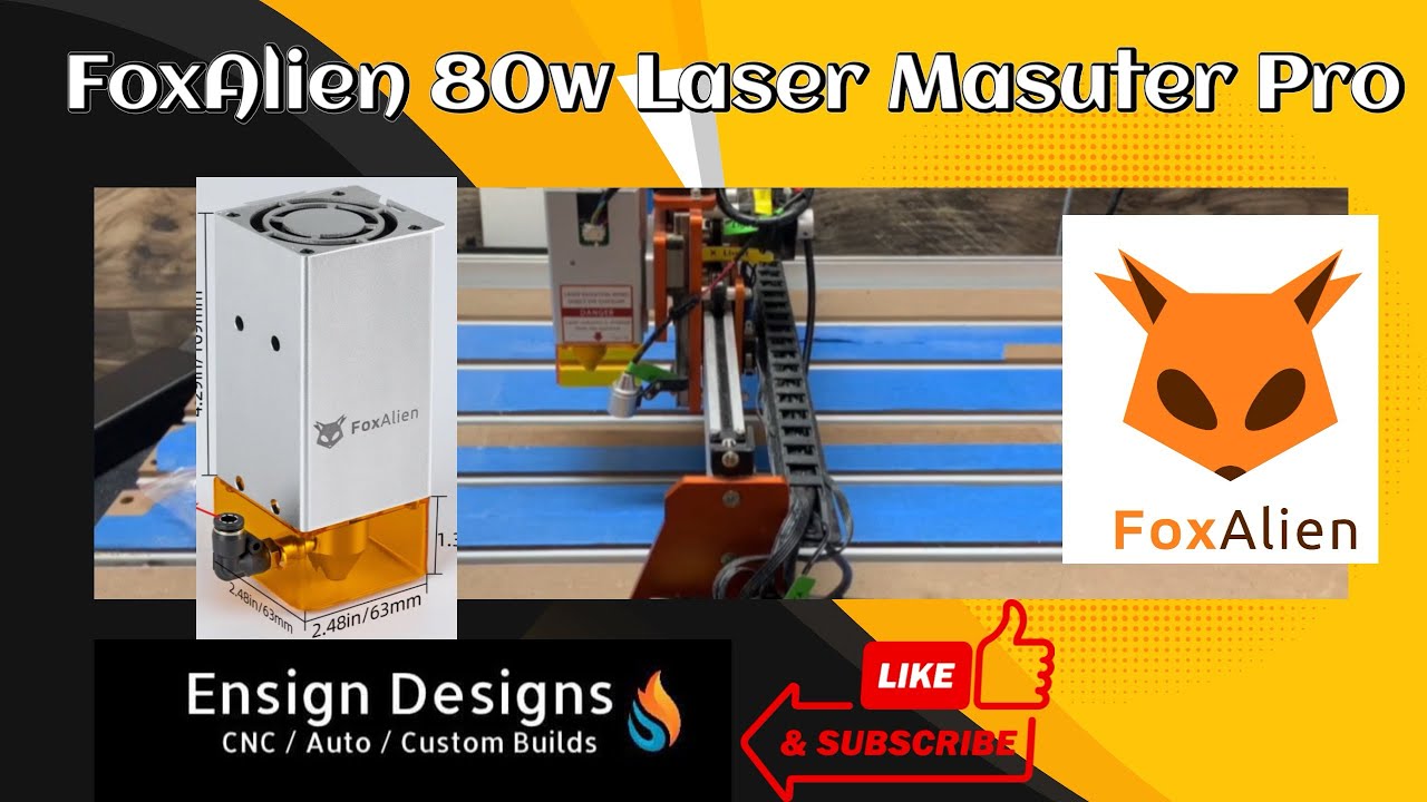 FoxAlien 80w Diode Laser on Masuter Pro Install and Test @foxalien ...