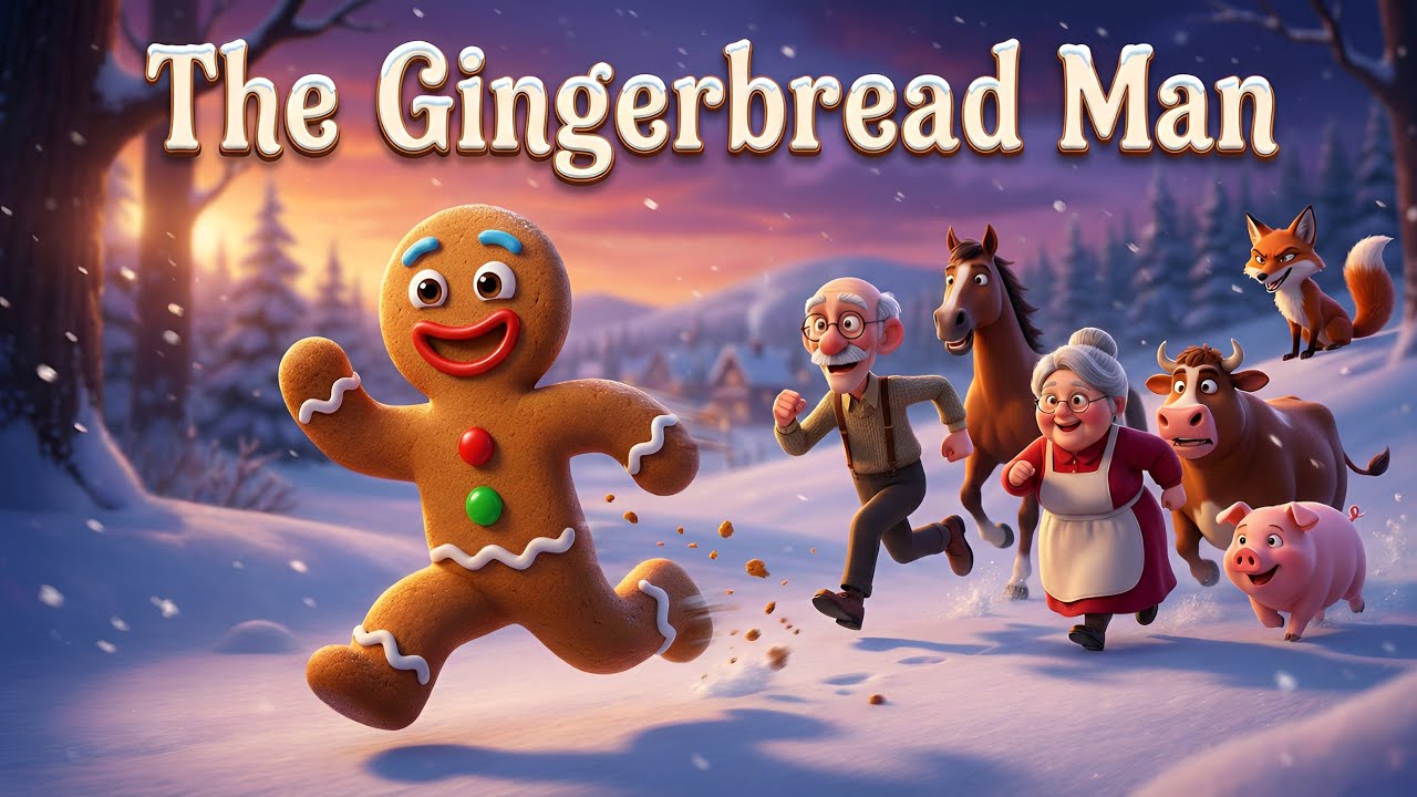 The Gingerbread Man | Animated English Fairy Tales | English Bedtime ...