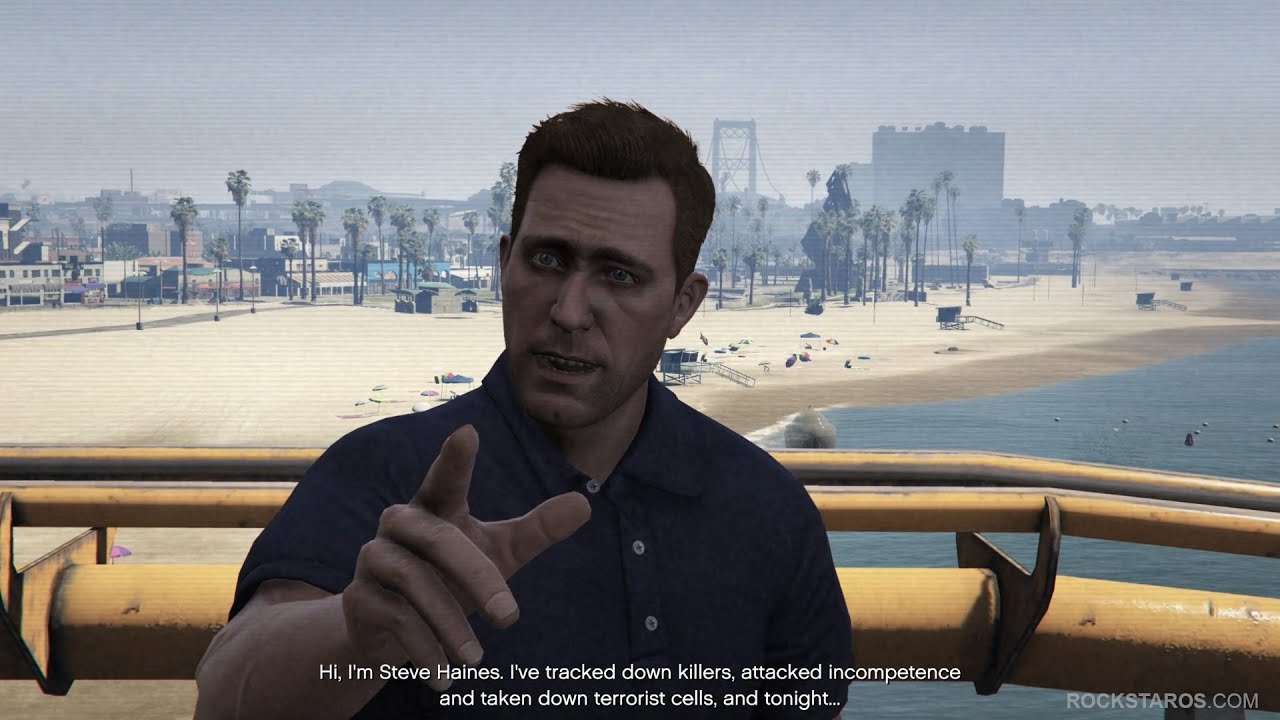 Steve Haines complete TV recording scene — GTA 5 - YouTube