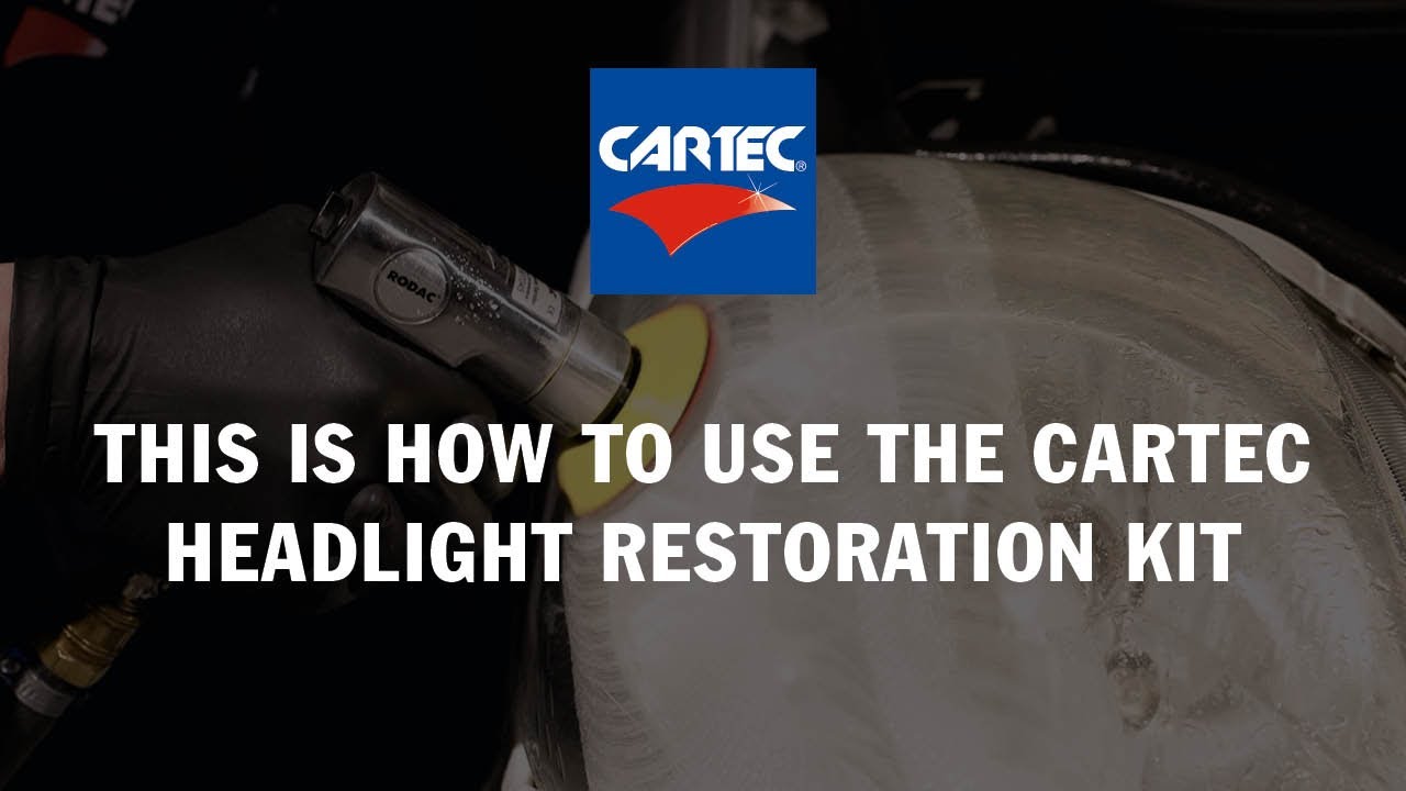 This is how to use the Cartec Headlight Restoration Kit - YouTube